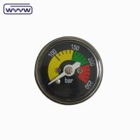 China 1 Inch 25mm Small Air Pressure Gauge 4% Precision Stainless Steel case for sale
