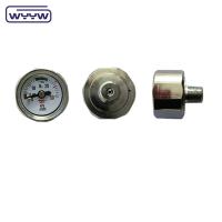 China Small Pressure Gauge Manometer 23mm 22mm Hexagon Mini Air Pressure Gauge for sale