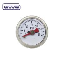 China 1 Inch 25mm Bar Psi Small Manometer Pressure Gauge 1/8 Npt 1 Year Warranty for sale