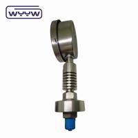 China 60mm 100mm High Pressure Meter Gauge With Radiating Tube Water for sale