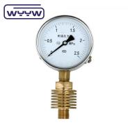China 60mm 100mm High Pressure Meter Gauge With Radiating Tube Water for sale