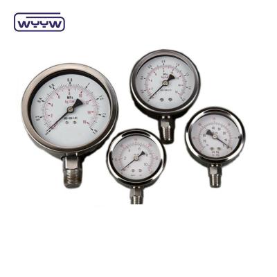 China no oil pressure gauge stainless steel case for sale