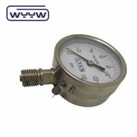 China Radial Dry Stainless Steel Pressure Gauge 60mm Back Mounting for sale