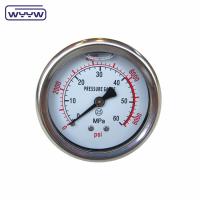 China 2.5 Inch Manometro Pressure Gauge Meter , Bar Fuel Pressure Gauge for sale