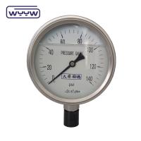 China SS304 0-100Bar PSI 63mm 100mm Glycerin Manometer Pressure Gauge Glycerin Filled for sale