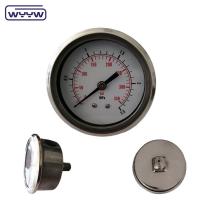 China 63mm Stainless Steel Liquid Filled Pressure Gauge Shockproof 1/4