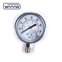 China 60mm Dial Liquid Filled Pressure Gauge 250 Bar Manometer EN 837-1 for sale