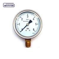 China Shock Proof Liquid Filled Pressure Gauge Manometer Stainless Steel Material for sale