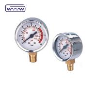 China Shock Proof Liquid Filled Pressure Gauge Manometer Stainless Steel Material for sale