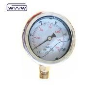 China ss304 special thread high pressure 1000 bar oil filled 4