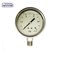 China ss304 special thread high pressure 1000 bar oil filled 4