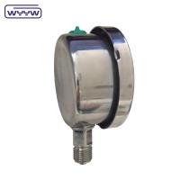 China 60mm Silicone Hydraulic Liquid Filled Pressure Gauge Stainless Steel Material for sale