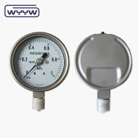 China EN837-1 bayonet bezel oil 63mm pressure gauge for sale