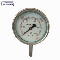 China OEM ODM OBM High Pressure Gauge Liquid Filled Utility Pressure Gauge 1000 Bar for sale