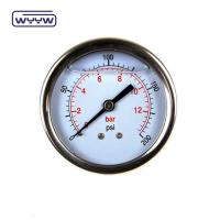 China Back Mount Oil Filled Pressure Gauge 100mm Size Stainless Steel Material for sale