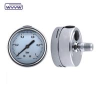 China Back Mount Oil Filled Pressure Gauge 100mm Size Stainless Steel Material for sale