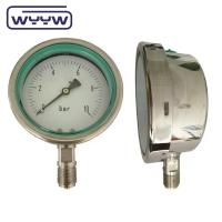 China All Stainless Steel Pressure Gauge Liquid Filled Manometer for sale