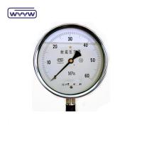 China 60mm SS304 Industrial Liquid Filled U Tube Pressure Gauge Bourdon Tube Manometer for sale