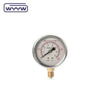 China Semi-Stainless Steel Oil Filled Pressure Gauge for sale