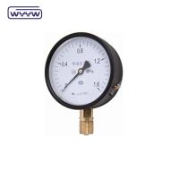 China Water Pool Filters 60mm 100mm 10 Bar Pressure Manometer Gauge for sale