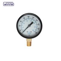 China Water Pool Filters 60mm 100mm 10 Bar Pressure Manometer Gauge for sale