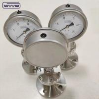 China Diaphragm Seal Pressure Gauge 10 Bar Ss316 Glycerine Filled For Chemical Oil And Gas for sale