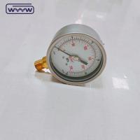 China Bezel Stainless Steel Case Manometer Gas Pressure 0-25MPa 0-250kgf/Cm2 for sale