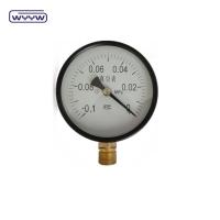 China Back Mount Economy Vacuum Pressure Gauge For Acetylene Gas for sale