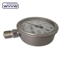 China 100mm Industrial Liquid Filled Pressure Gauge with Acrylic Window and Easy Installation for sale