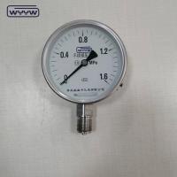 China 100mm Diameter SS304 Dry Pressure Gauge With ±1.6% Accuracy Class Alternative for sale