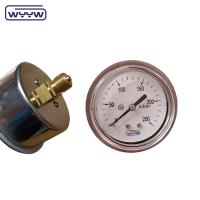 China Stainless Steel Mbar Pressure Gauge 2.5% Accuracy For Industrial Applications for sale