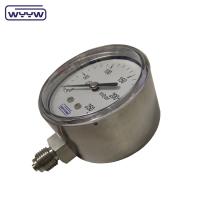 China 2.5% Pressure Accuracy Capsule Pressure Gauge With Stainless Steel Case And Aluminum Black Pointer for sale