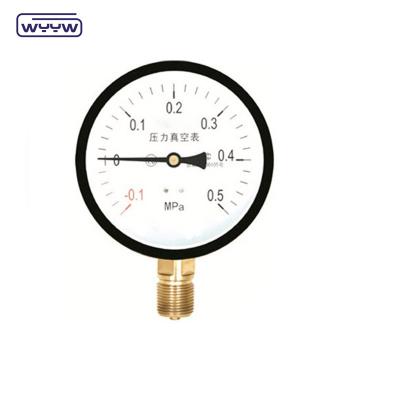 China Black Steel Or Stainless Steel Case Compound Pressure Gauge Radial Mount for sale
