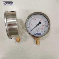 China Brass Movement Material Pressure Gauge Manometer With BSP Connection Size And Phosphor Bronze Bourdon Tube Material for sale