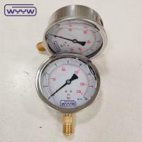 China Brass Movement Material Pressure Gauge Manometer With BSP Connection Size And Phosphor Bronze Bourdon Tube Material for sale