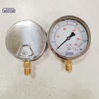China Brass Movement Material Pressure Gauge Manometer With BSP Connection Size And Phosphor Bronze Bourdon Tube Material for sale