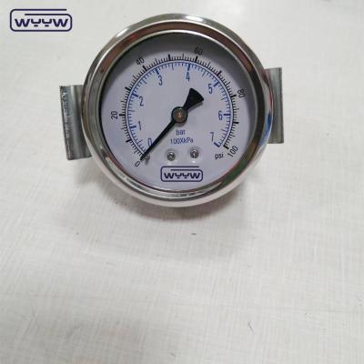 China 1 Year Pressure Gauge For Fluids At Bar Kg/cm2 Pressure Range for sale