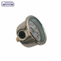 China Bottom Back Mount Pressure Gauge Manometer With Brass Connection And Phosphor Bronze Bourdon Tube for sale