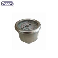 China Bottom Back Mount Pressure Gauge Manometer With Brass Connection And Phosphor Bronze Bourdon Tube for sale