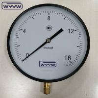 China Industrial Grade Bourdon Tube Pressure Gauge With Bottom Mount And Black Steel Case for sale