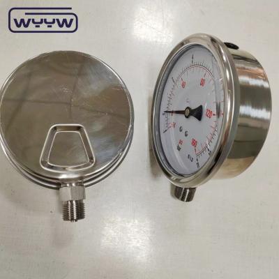 China High Accuracy Liquid Filled Vacuum Gauge Stainless Steel Bourton Tube ±1.6% Of Full Scale for sale