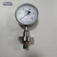 China Aluminum Dial Material Chemical Diaphragm Pump Pressure Gauge OEM for sale