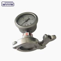 China 60mm 100mm Thread Standard PT Diaphragm Vacuum Gauge for sale