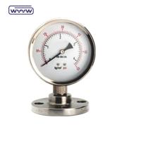 China Bottom Connection NPT Thread Standard Diaphragm Type Pressure Gauge For Precise Pressure Control And Monitoring for sale