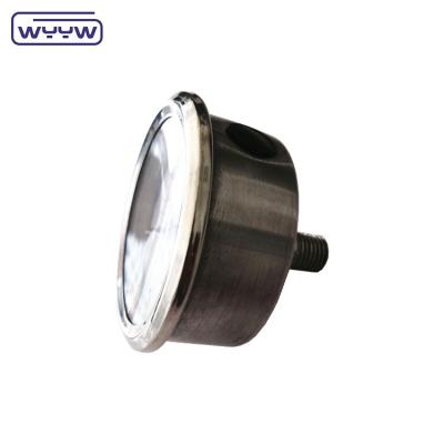 China 1/4'' BSP Thread Liquid Filled Pressure Gauge Stainless Steel Bourton Tube For Industrial for sale