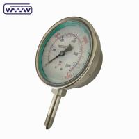 China Industrial Liquid Filled Pressure Gauge 63mm 100mm 150mm Options for sale
