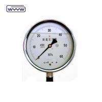 China 150mm Pressure Measurement Tool with Liquid Fill Black Painted Aluminium Pointer Accurate Durable for sale