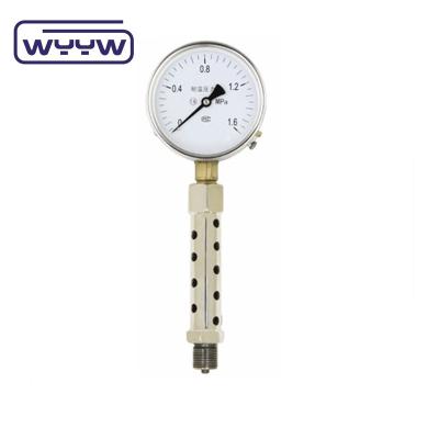 China 1/2 Inch NPT High Temperature Pressure Gauge With Safe Glass Window And Plastic Window for sale