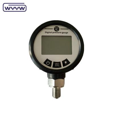 China 63mm Digital Pressure Gauge 100psi 300psi Stainless Steel Lcd Display Battery Powered Maometer for sale