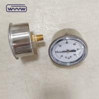 China 63mm stainless steel axial connection ss304 case -20+100cmh20 low pressure gauge for sale